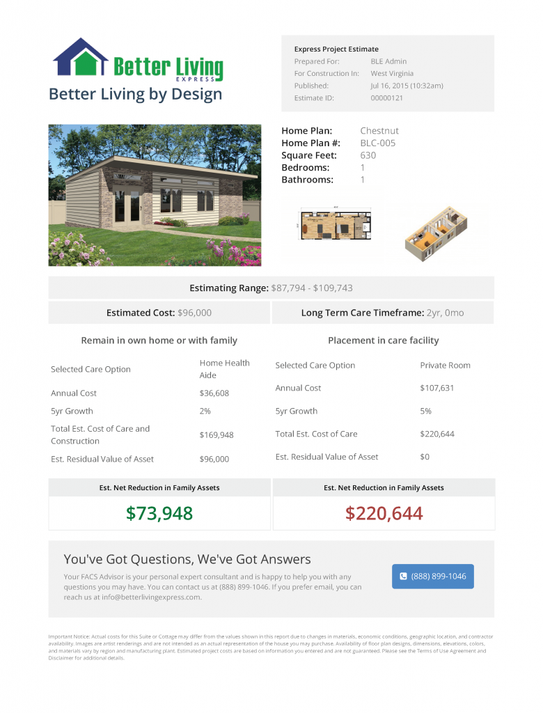 Better Living Cottagestm - Modular Additions and Cottages for Aging in ...